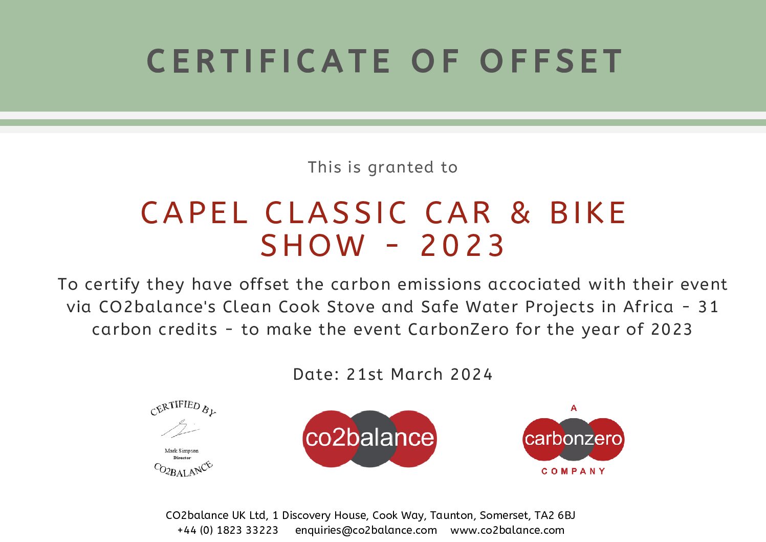 CO2-Balance-2023-Capel-Car-Show - The Capel Show